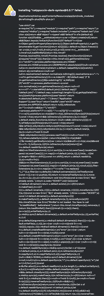 Catppuccin Theme Installation Problem - Help - Inkdrop Forum