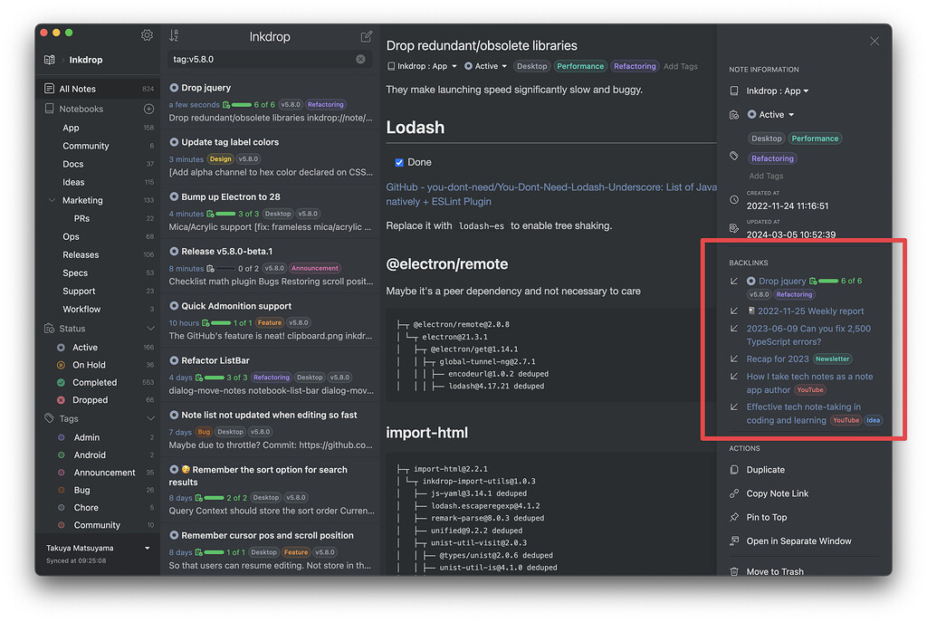 Inkdrop Desktop v5.8.0-beta.1 - Announcements - Inkdrop Forum