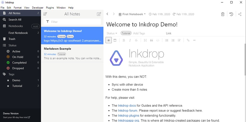 Adding a hyperlink to a note - Issues - Inkdrop Forum